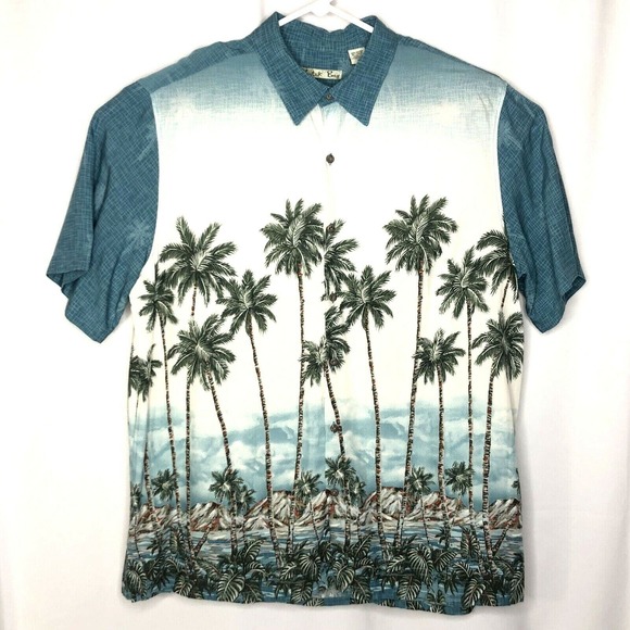 batik bay | Shirts | Batik Bay Mens Hawaiian Shirt Size Xl Wood Buttons ...